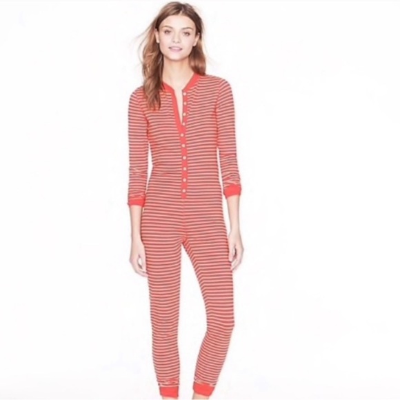 J. Crew | Intimates & Sleepwear | J Crew Union Suit Candy Striped ...